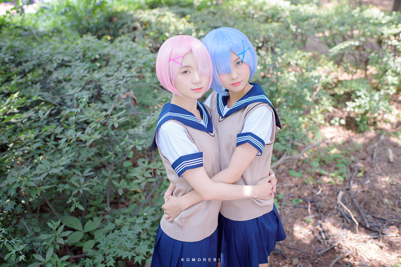 Cosplay 코스프레 람♥렘 Re제로부터 시작하는 이세계 생활 건세라 일러스트 Vortex Gaming