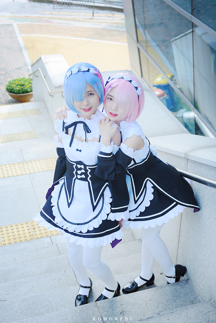 Cosplay 코스프레 Re제로부터 시작하는 이세계 생활쌍둥이 메이드 람and렘 Vortex Gaming