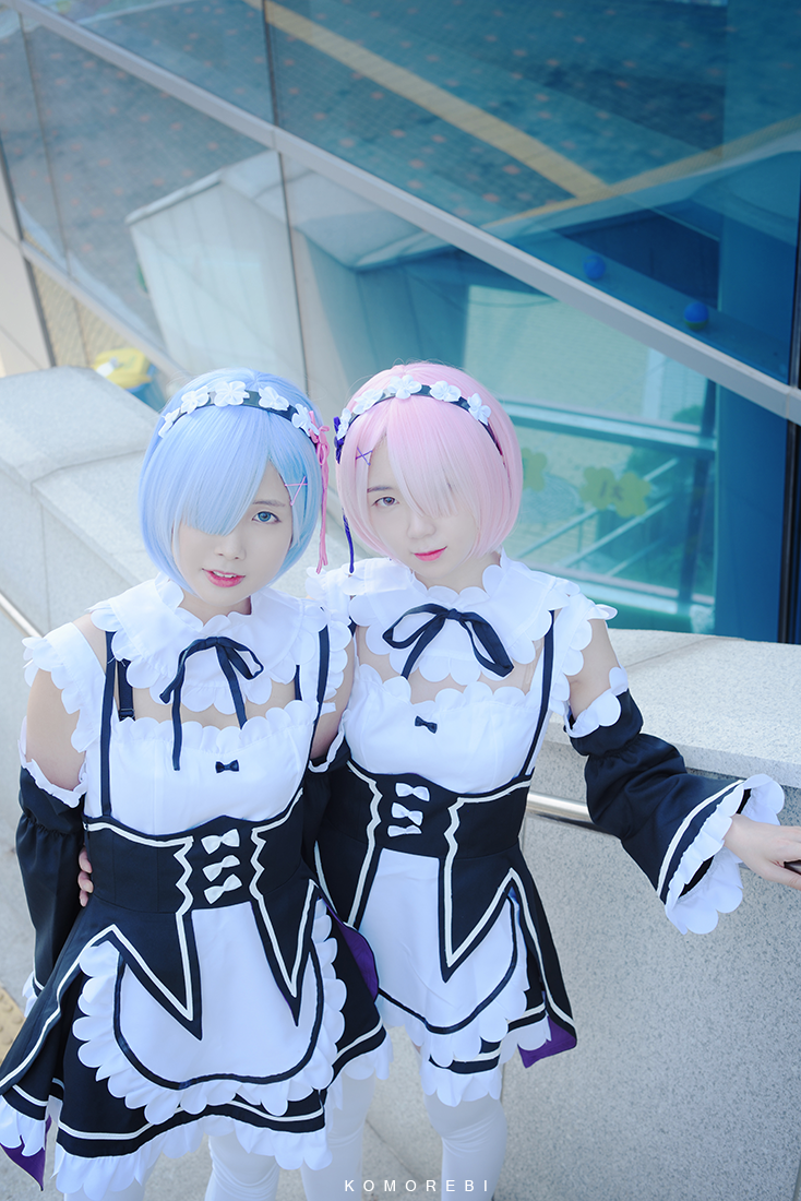 Cosplay 코스프레 Re제로부터 시작하는 이세계 생활쌍둥이 메이드 람and렘 Vortex Gaming