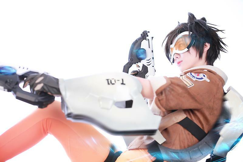 오버워치 트레이서 코스프레 입니다 Vortex Gaming