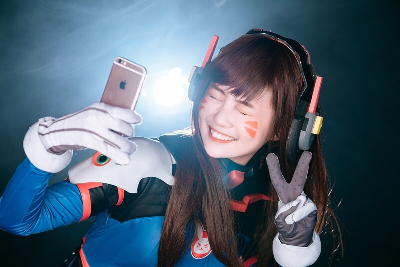 Cosplay 코스프레 Overwatch 디바 Vortex Gaming