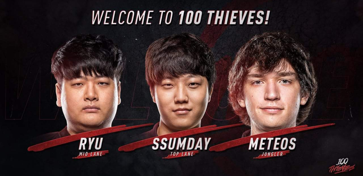 리그오브레전드 인벤 : Ssumday 100THIEVES 입단 - LoL 실시간 유저 정보 게시판