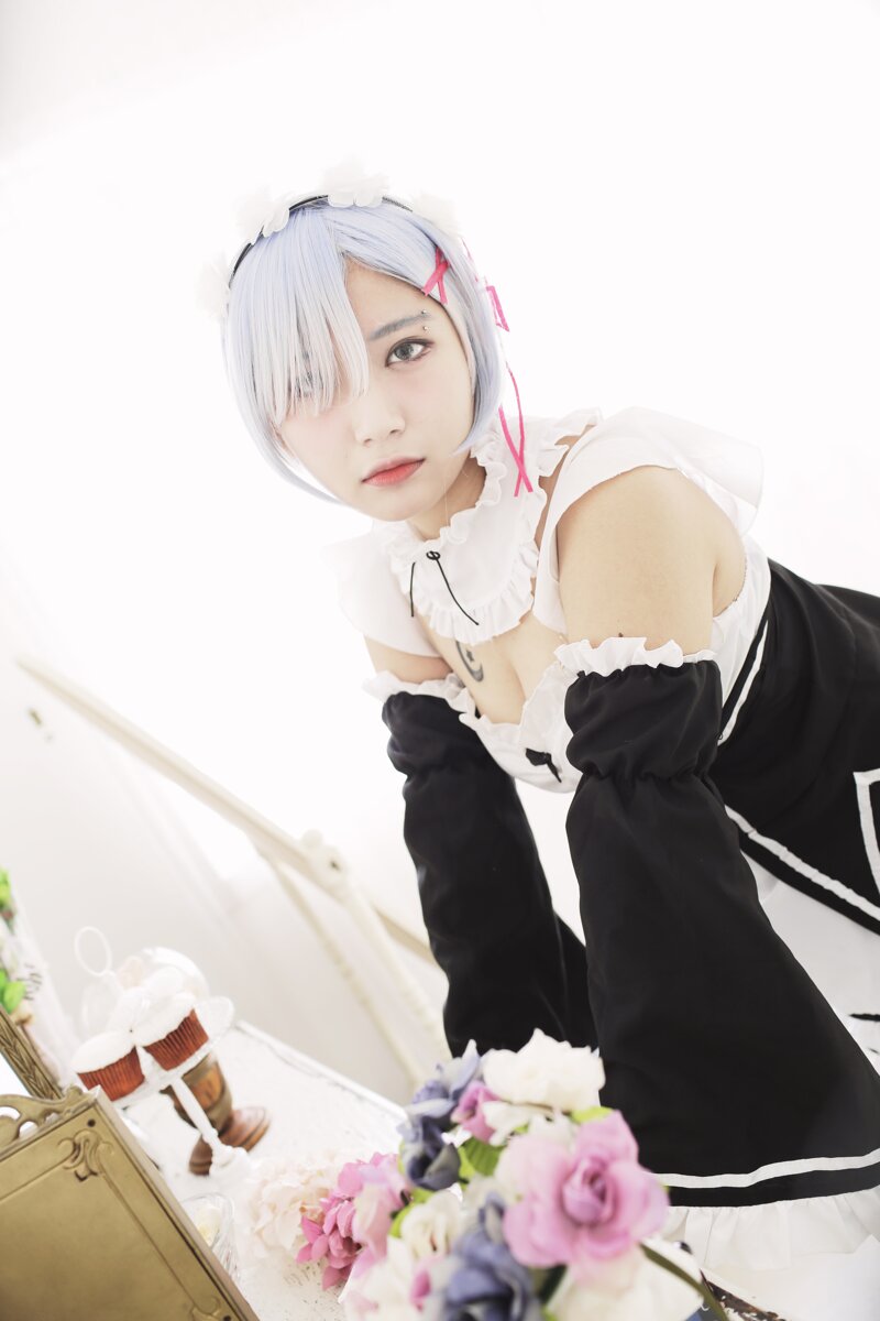 Cosplay 코스프레 리제로 렘 코스프레 Vortex Gaming