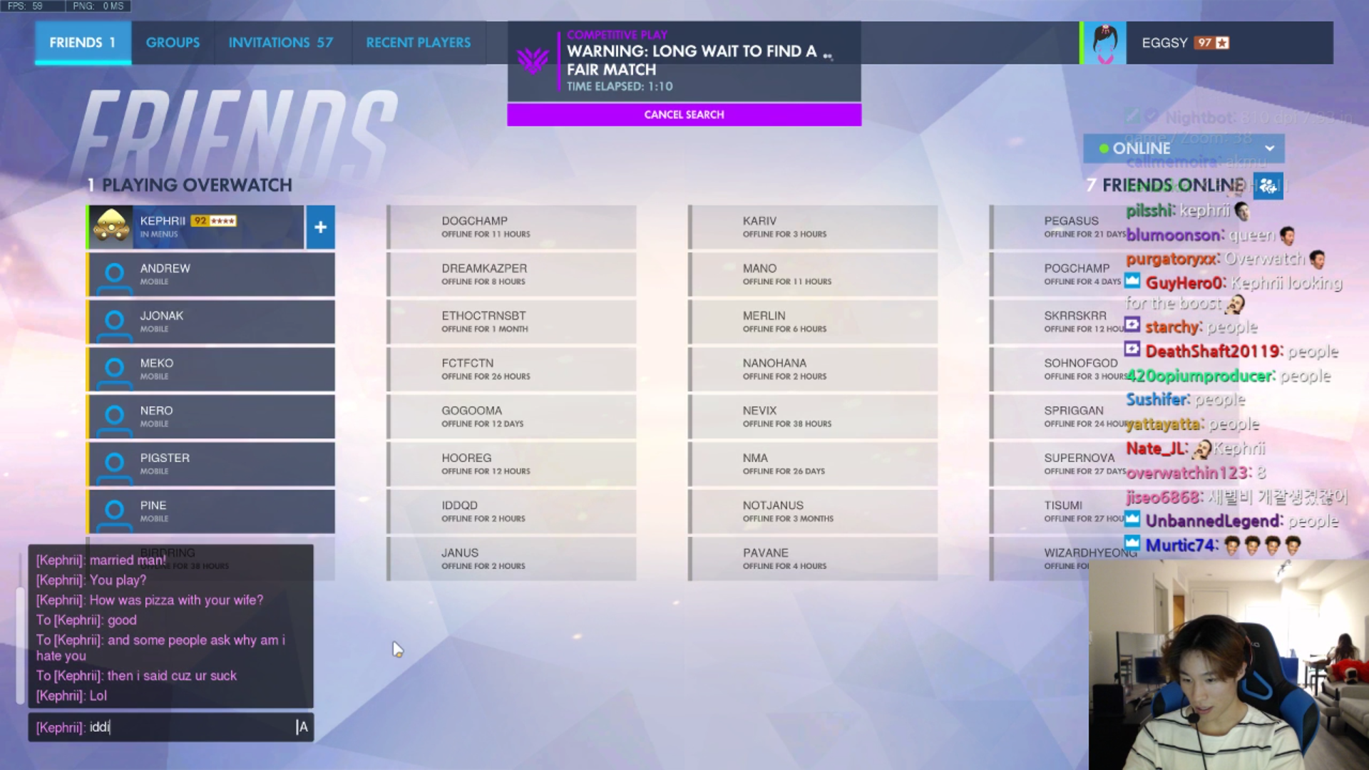오버워치2 인벤 : 밀당 만렙 새별비의 선 긋기 (ft. Kephrii) - 오버워치2 인벤 자유게시판
