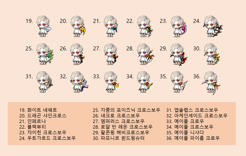 메이플스토리 인벤 두손무기 모션두손검 두손도끼 두손둔기 석궁 메이플스토리 인벤 팁과노하우 게시판