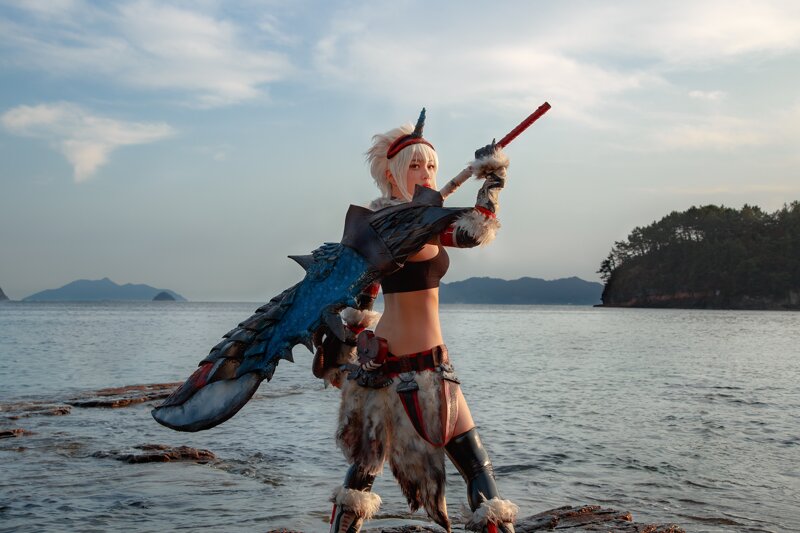 Cosplay 코스프레 금봉당 몬스터헌터 키린셋트 Vortex Gaming